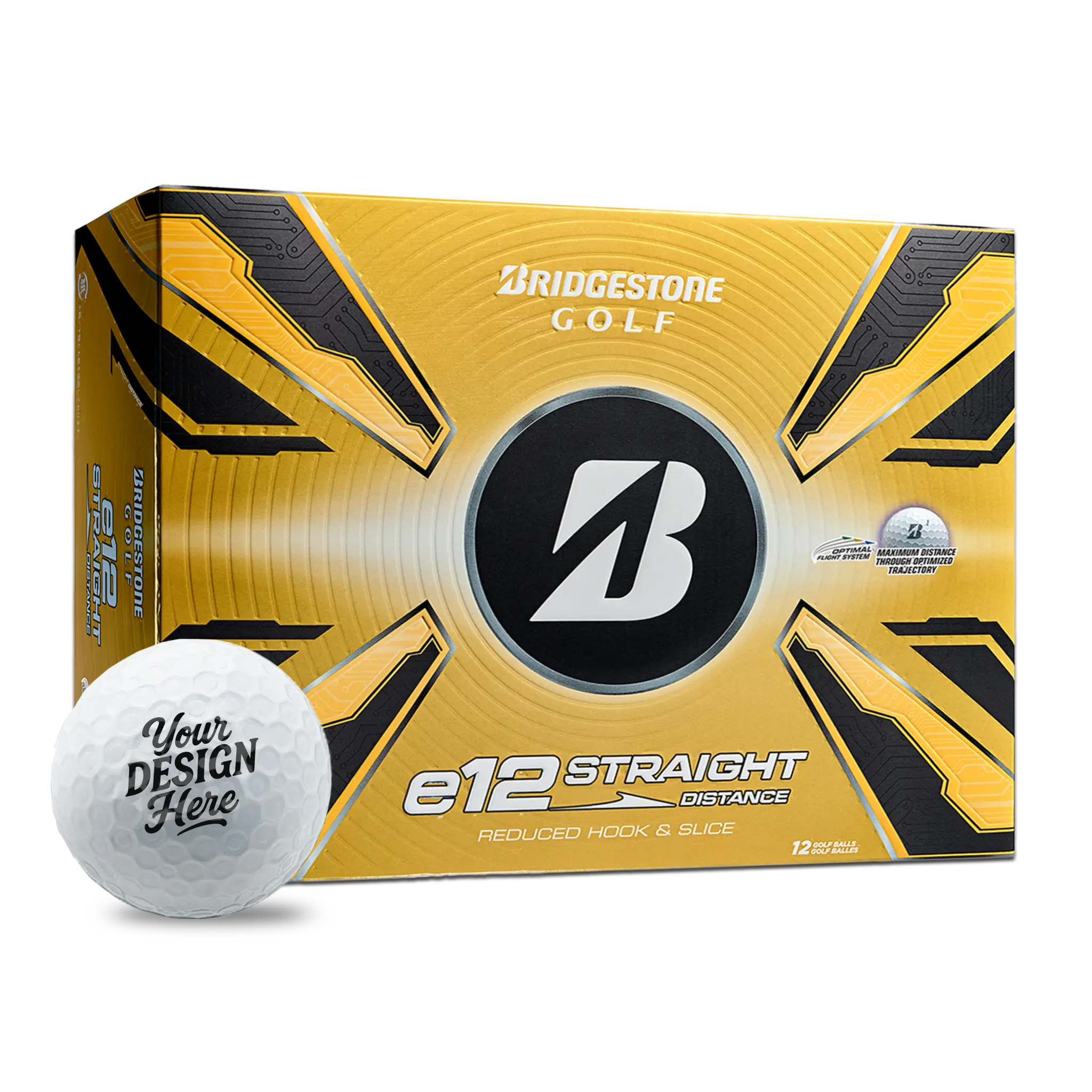 Custom Bridgestone e12 Straight Golf Balls – Golf Swag